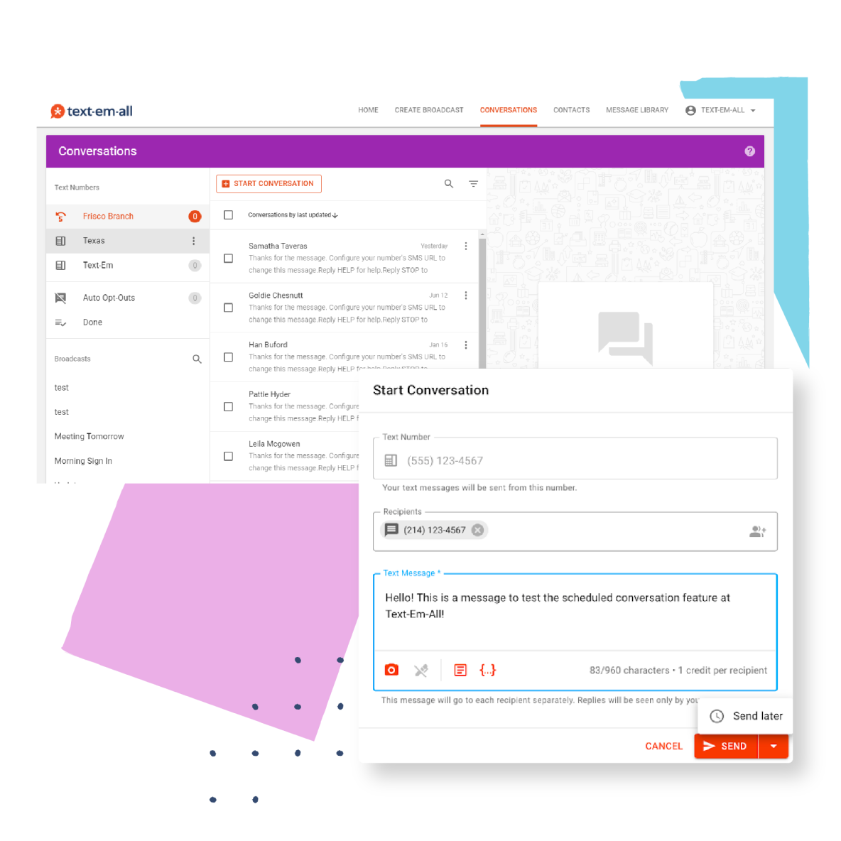2-Way SMS Service | Text-Em-All